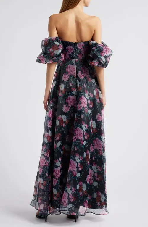 Lulus Floral Bustier Gown