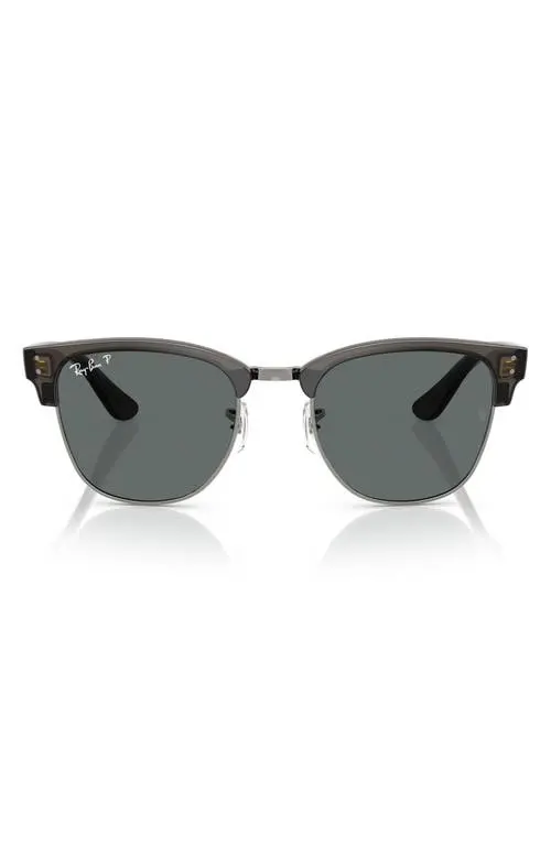 Ray-ban Clubmaster Reverse Lens Square Sunglasses - Dark Grey