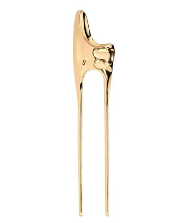 Ettika Number One Metal French Hair Pin - Gold