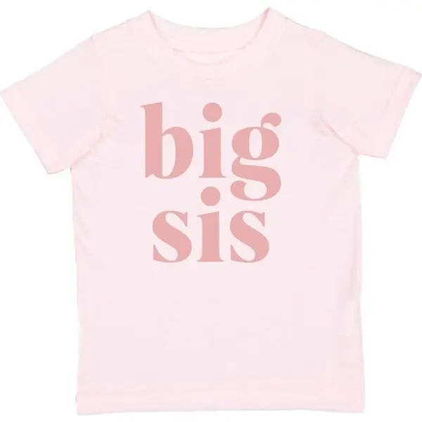 SWEET WINK Big Sis Short Sleeve T-shirt - Ballet Pink