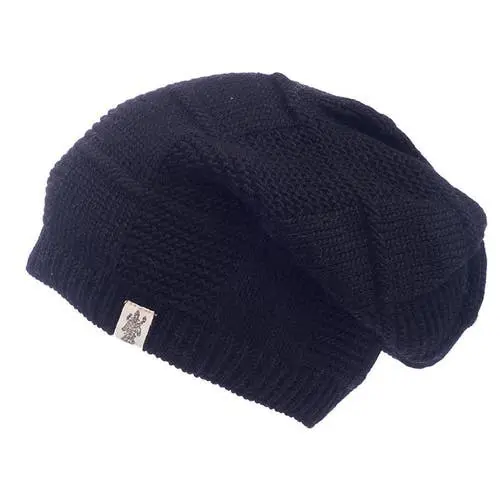 NIRVANNA DESIGNS Checkered Slouch - Black