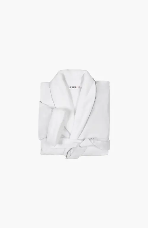 FLUFFCO | HOTEL COMFORT Hotel Lounge Robe - White