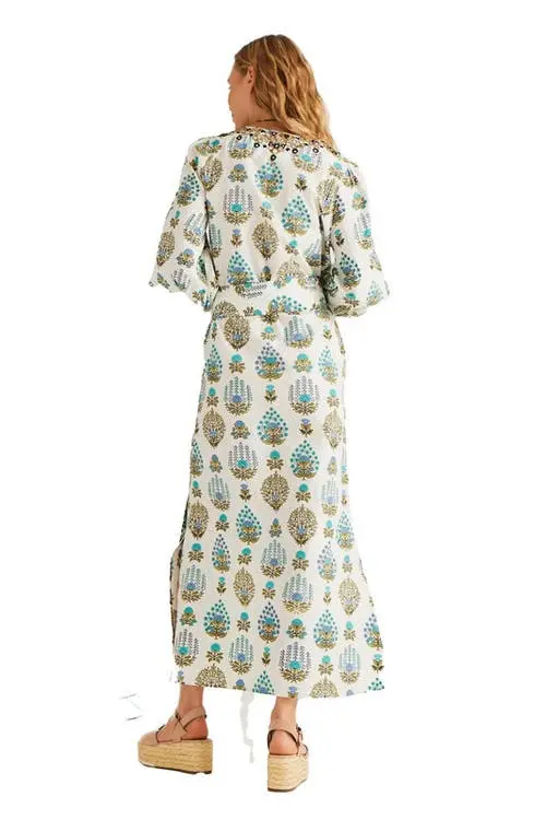 Calypso St. Barth Paloma Kaftan - French Spring Blue