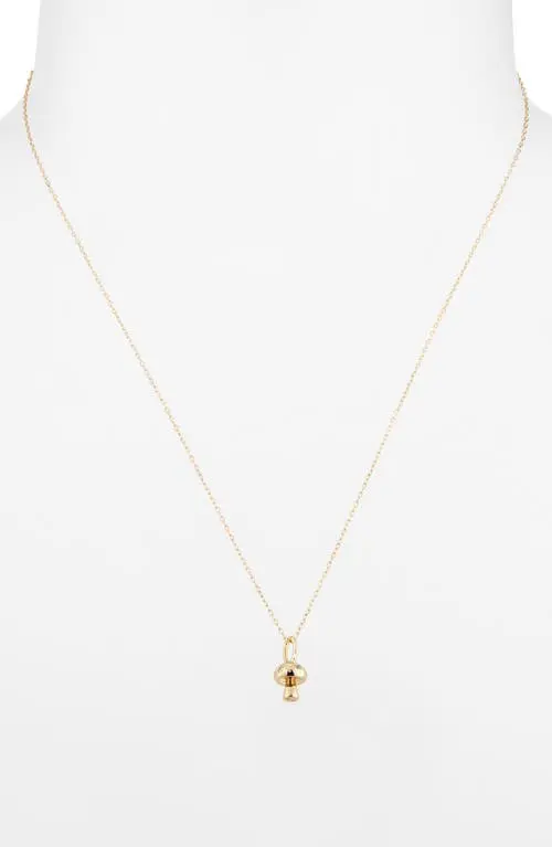 Adina Reyter Mushroom Pendant Necklace With Diamonds