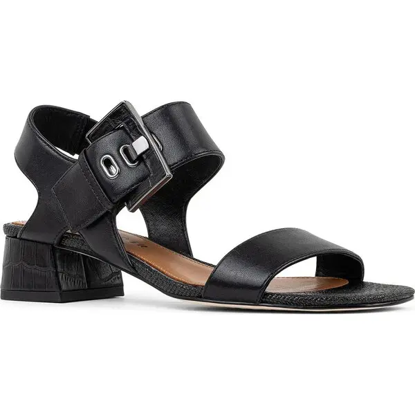 DONALD PLINER Vixi Ankle Strap Sandals - Black