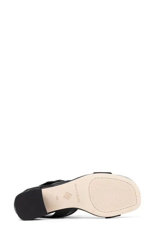 DONALD PLINER Vixi Ankle Strap Sandals - Black