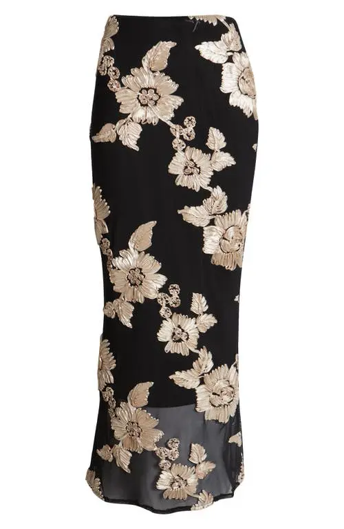 NIKKI LUND Vivica Floral Soutache Skirt