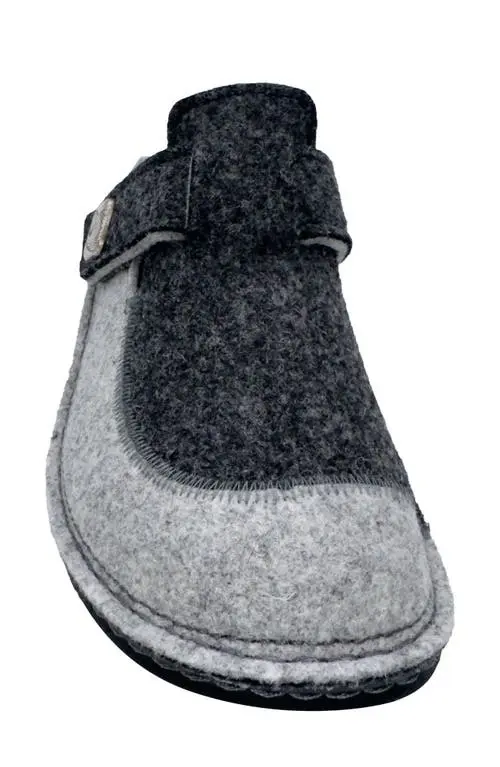 Finn Comfort Antholz Wool Clog - Anthracite