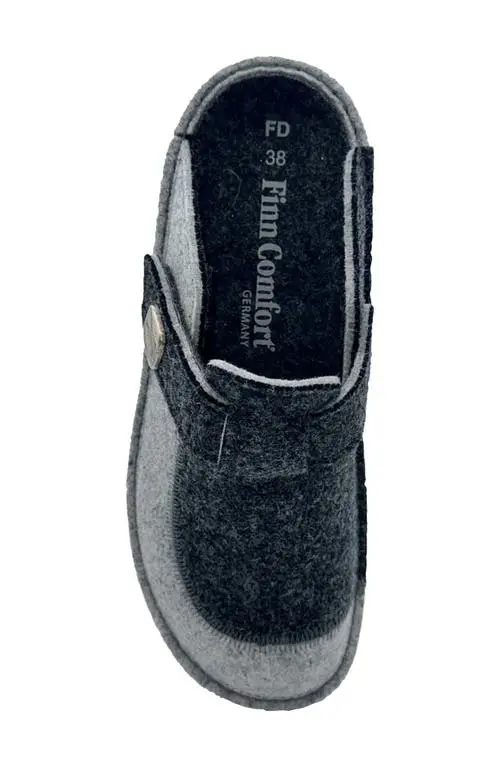 Finn Comfort Antholz Wool Clog - Anthracite