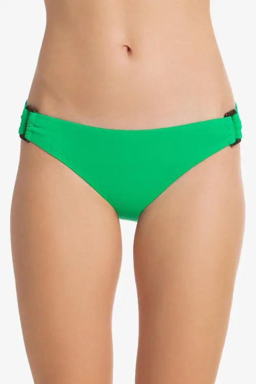 Helen Jon Tortoise Hipster Bikini Bottom - Chevron Textured Kelly Green
