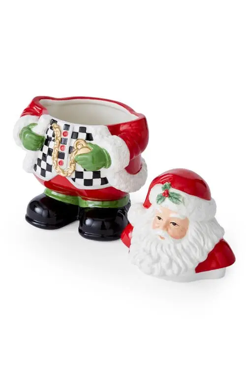 SPODE Christmas Tree Santa Cookie Jar