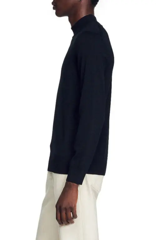 Sandro Wool Mock Neck Sweater
