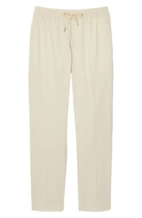 Sandro Straight-leg Trousers With Elasticated Waist - Beige