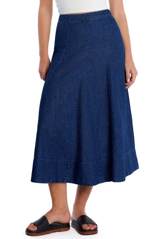 WASH LAB DENIM Brilliant Denim Maxi Skirt