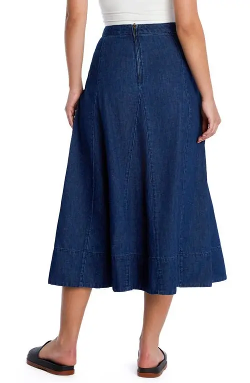 WASH LAB DENIM Brilliant Denim Maxi Skirt