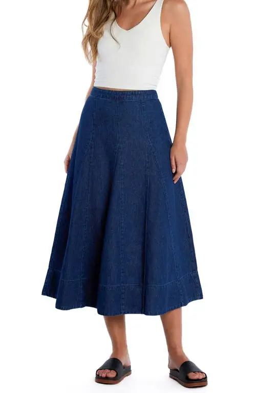 WASH LAB DENIM Brilliant Denim Maxi Skirt