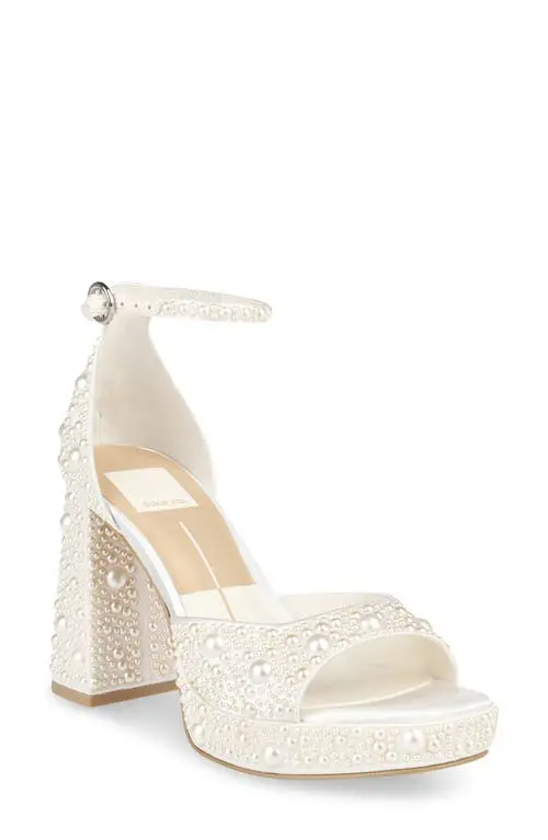 Dolce Vita Pandro Platform Sandal - True White Pearls