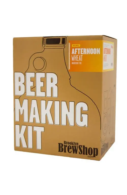 BROOKLYN BREW SHOP Afternoon Wheat' One-gallon Beer Making Kit - Brown