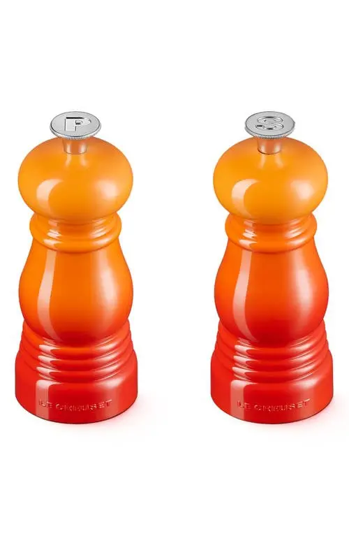 LE CREUSET Classic Petite Salt & Pepper Mill Set - Flame