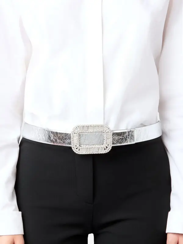 ROGER VIVIER Pilgrim Belt With Crystal Embellishments