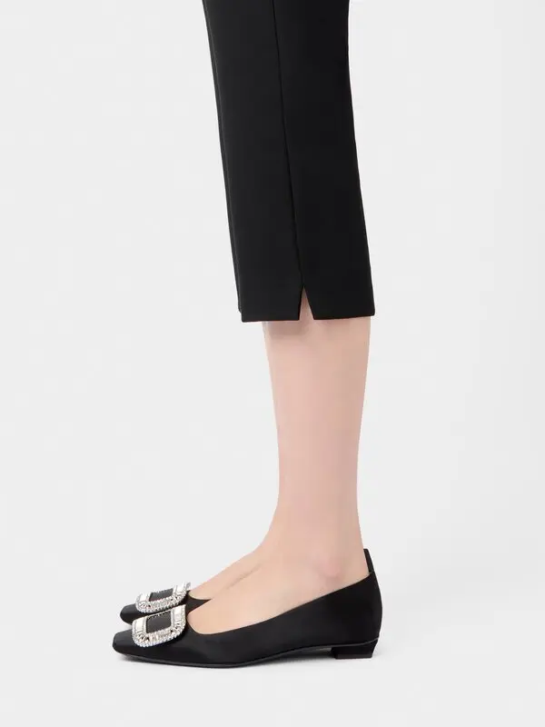 ROGER VIVIER Belle Vivier Ballerinas In Satin