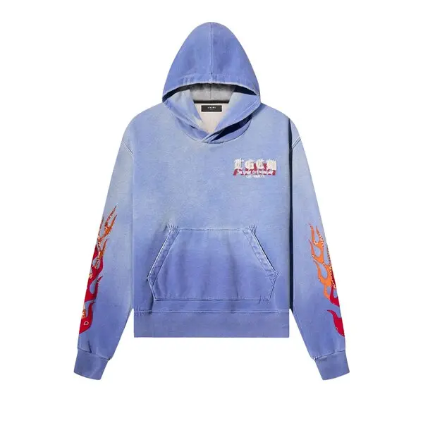 Amiri T.g.c.w. Flames Hoodie - Blue
