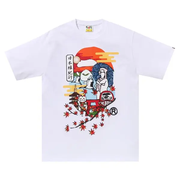 A BATHING APE Japan Culture Ape Head Tee - White