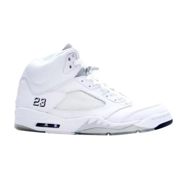 JORDAN 5 Retro+ Metallic - White