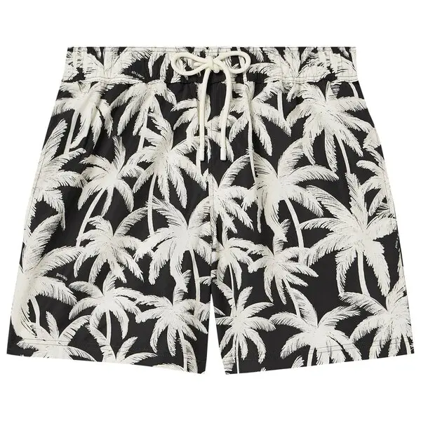 Palm Angels Palms All Over Swim Shorts /off White