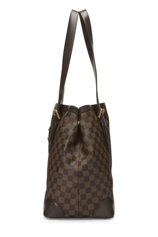 LOUIS VUITTON Damier Ebene Hampstead Tote - Brown