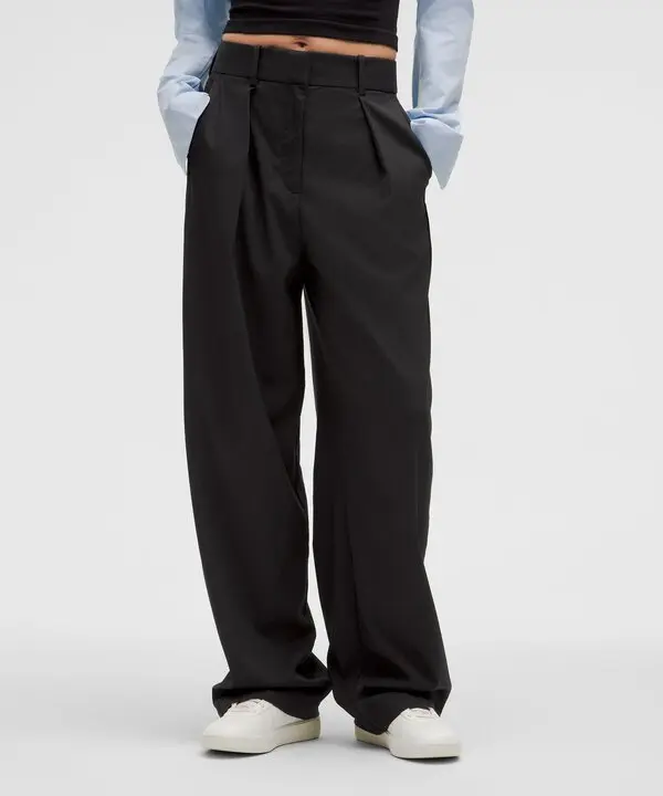 Lululemon High-rise Pleated Trousers