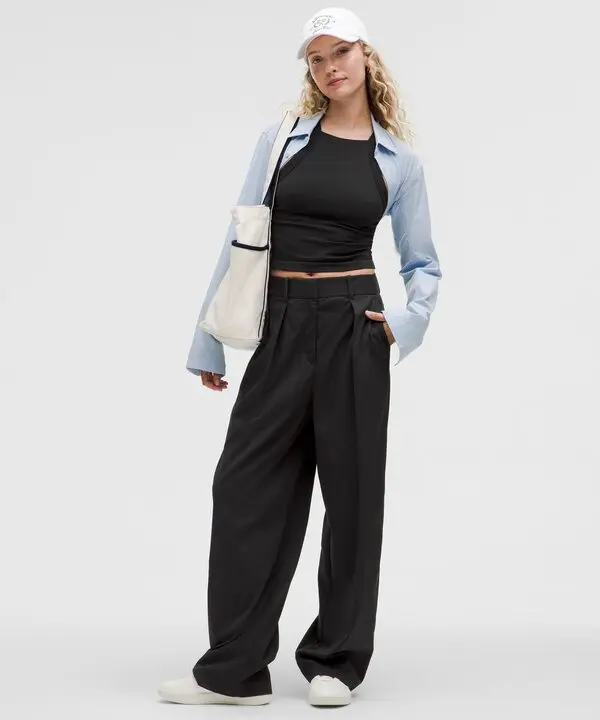 Lululemon High-rise Pleated Trousers