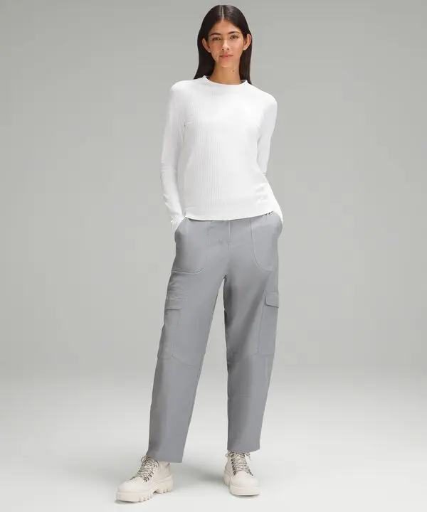 Lululemon Rest Less Pullover - Colour Rib White/white