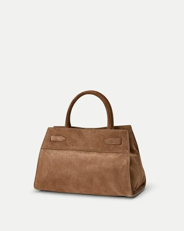 Veronica Beard Dash Suede Bag - Bark