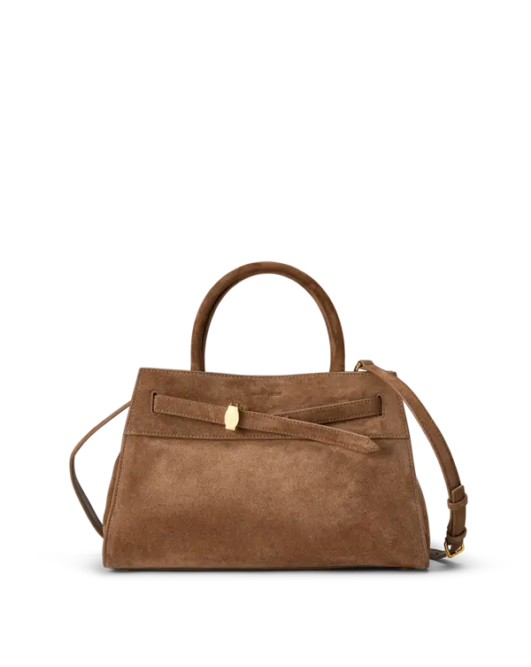 Veronica Beard Dash Suede Bag - Bark