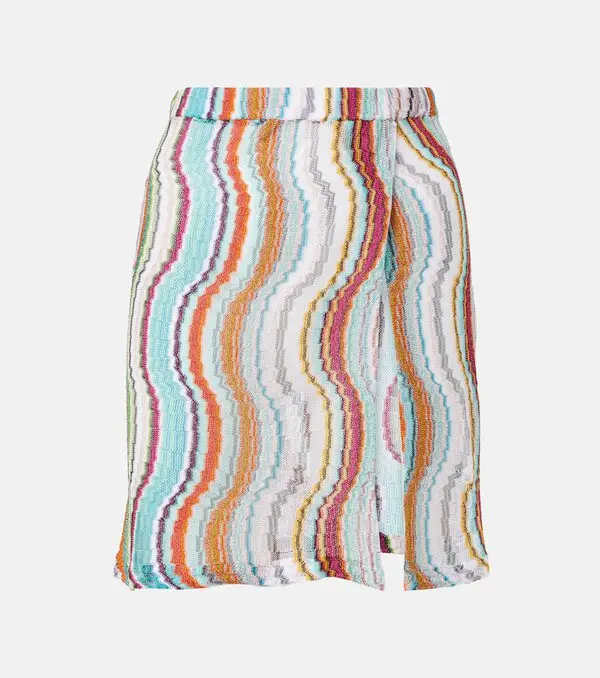 Missoni Printed Lamé Miniskirt