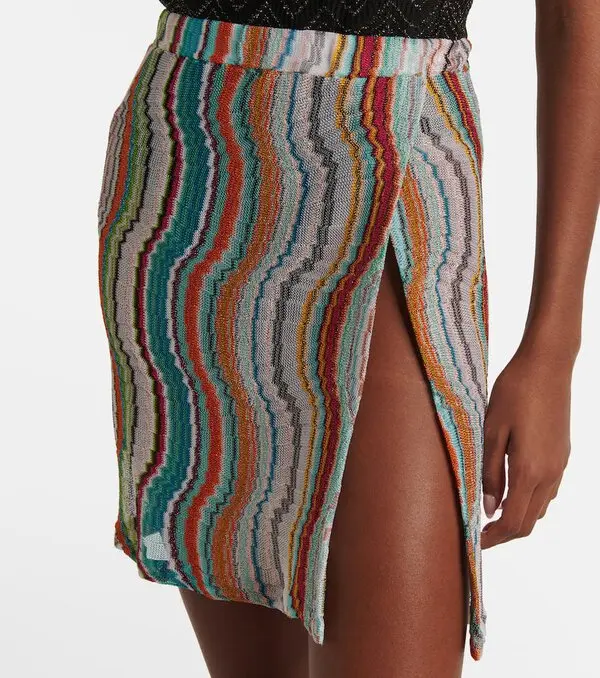 Missoni Printed Lamé Miniskirt