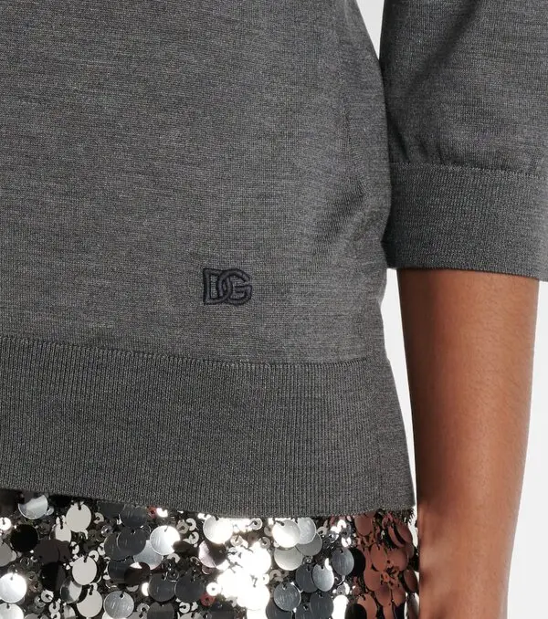 Dolce & Gabbana Silk Polo Sweater