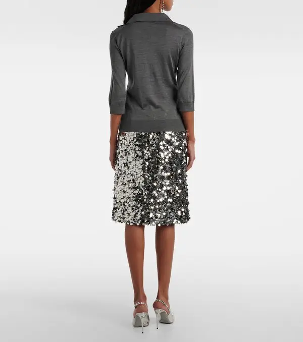 Dolce & Gabbana Silk Polo Sweater