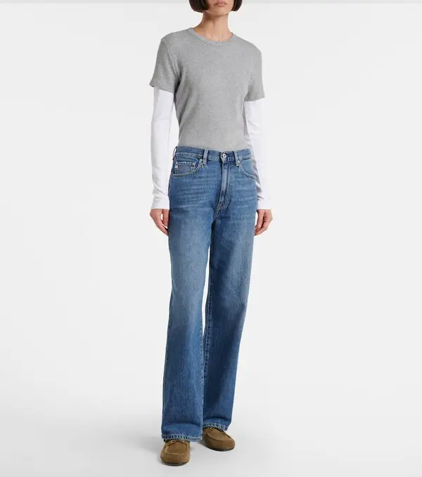 Ag Kora High-rise Wide-leg Jeans