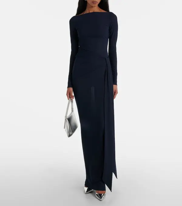 Alex Perry Semi-sheer Gathered Gown