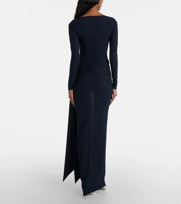 Alex Perry Semi-sheer Gathered Gown
