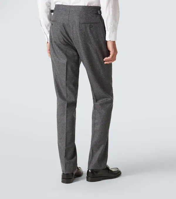 Thom Sweeney Wool Flannel Suit - Grey