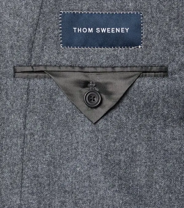 Thom Sweeney Wool Flannel Suit - Grey