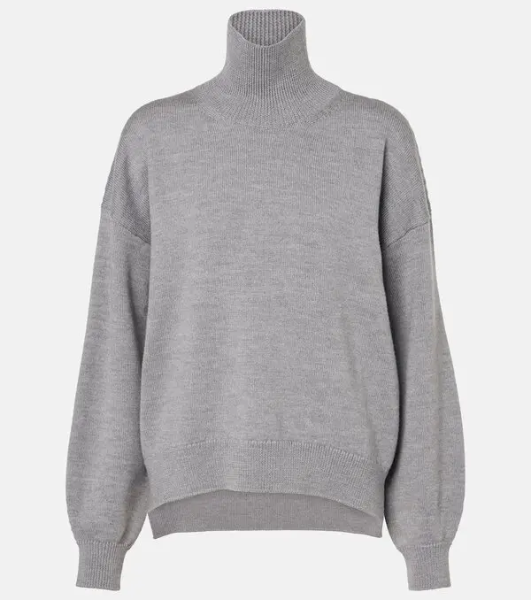 Dolce & Gabbana Virgin Wool Turtleneck Sweater - Grey