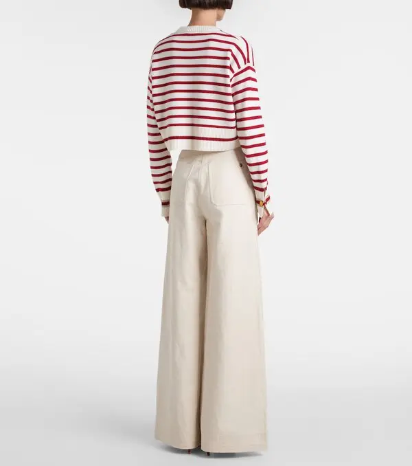 Max Mara Dorotea Striped Virgin Wool Sweater