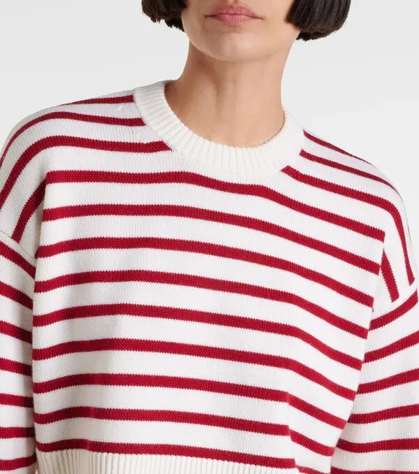 Max Mara Dorotea Striped Virgin Wool Sweater