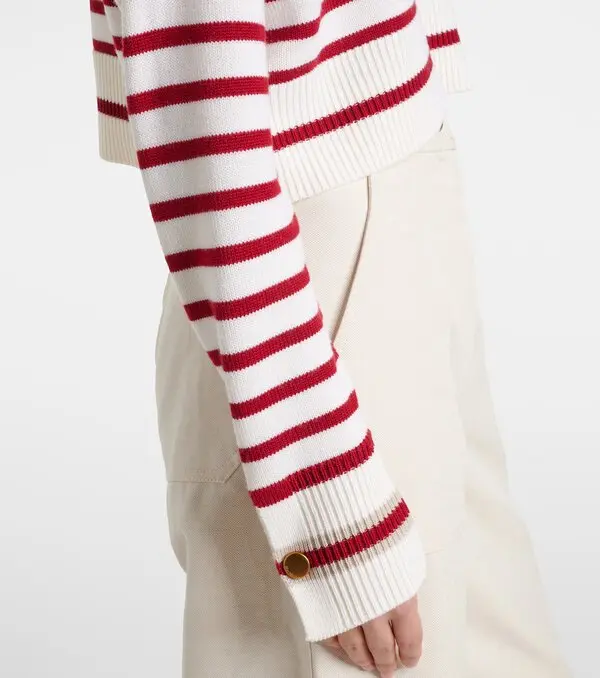 Max Mara Dorotea Striped Virgin Wool Sweater