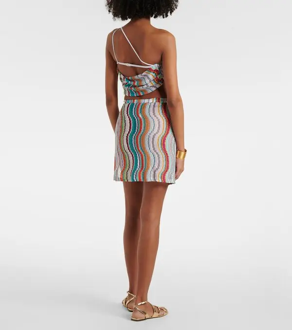 Missoni Printed Lamé Miniskirt - Multicoloured