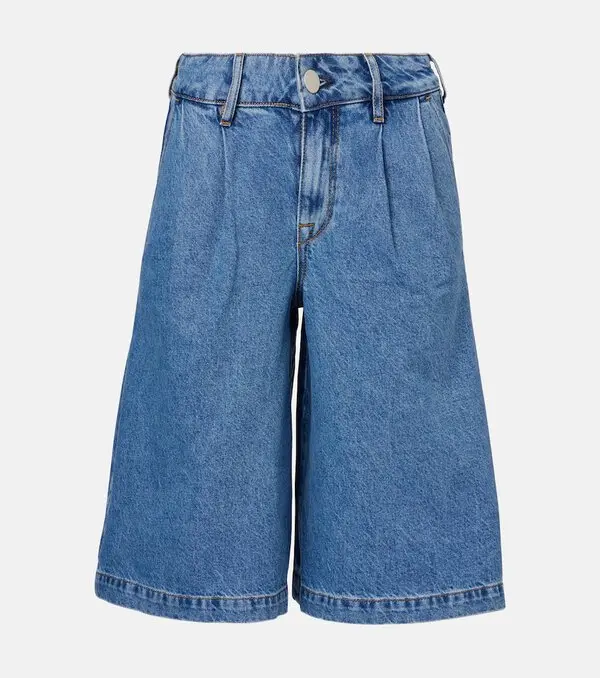 Ag Gran Canaria High-rise Wide-leg Shorts